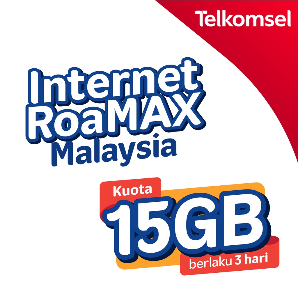 Jual Paket Internet RoaMAX Malaysia - Telkomsel 15Gb / 3 Hari (Mohon ...