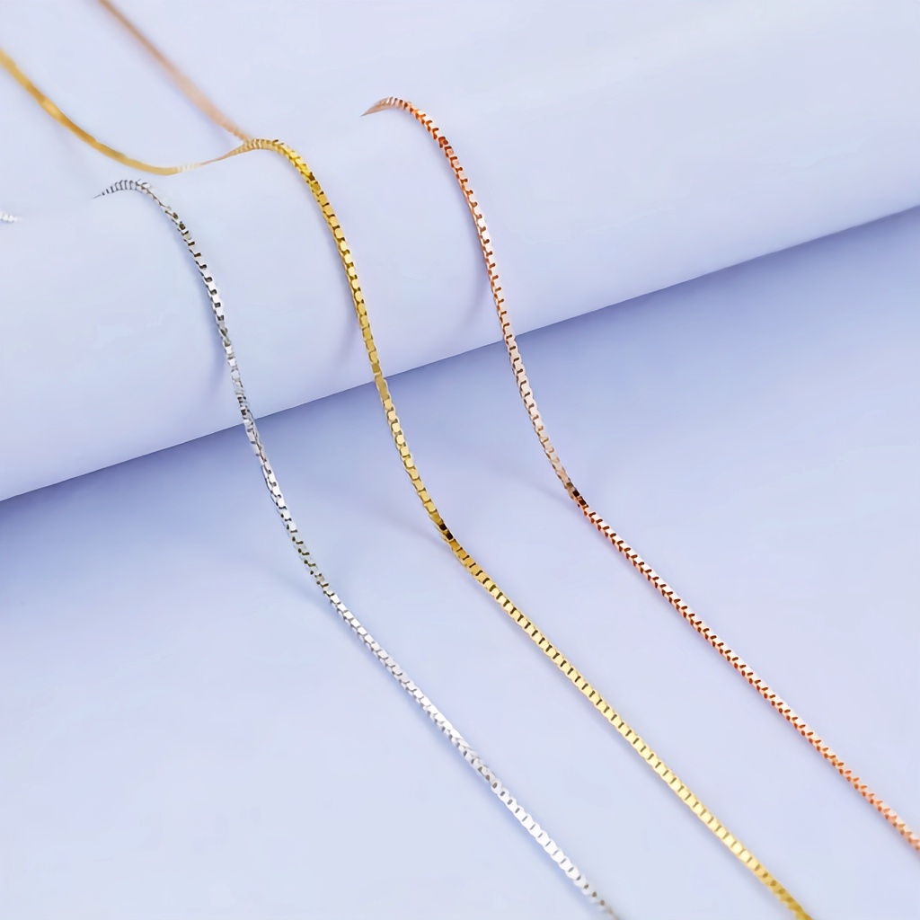 Jual [ 45cm 60cm ] Kalung Italy Chain HIGH QUALITY Anti Karat Rantai ...
