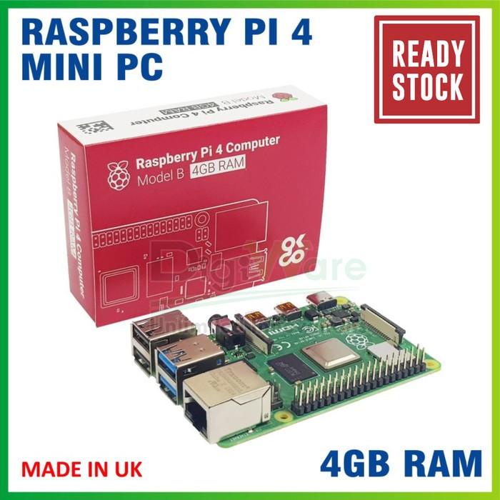 Jual Raspberry Pi 4 Ram 4Gb Made In Uk / Mini Pc Raspi 4 061 | Shopee ...