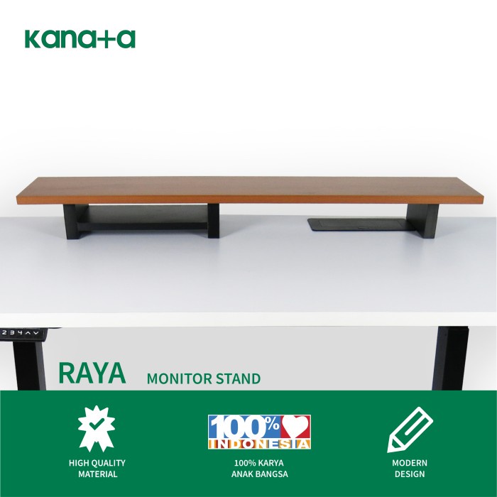 Jual Meja Kantor Monitor Stand Kayu Tatakan Meja Kerja Tatakan Monitor ...