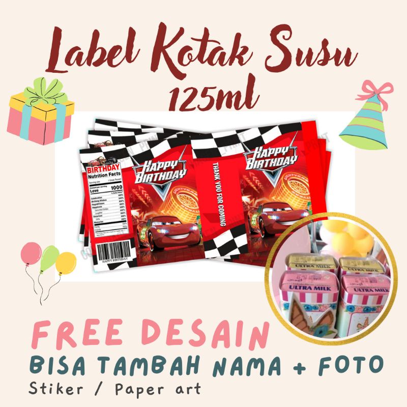 Jual LABEL SUSU kotak 125ML | Shopee Indonesia