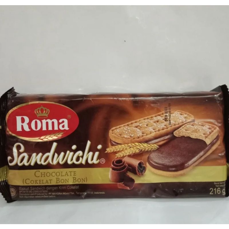 Jual Roma Sandwich Coklat 206 gr | Shopee Indonesia
