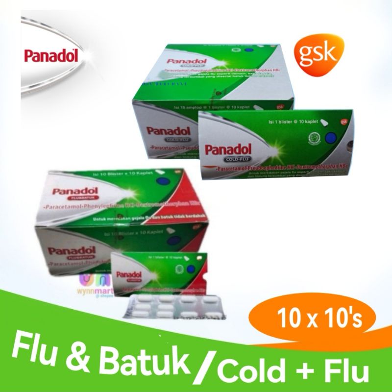 Jual Panadol Hijau (F&B)/(C&F)@10 Tablets x 10 blister / Box | Shopee ...