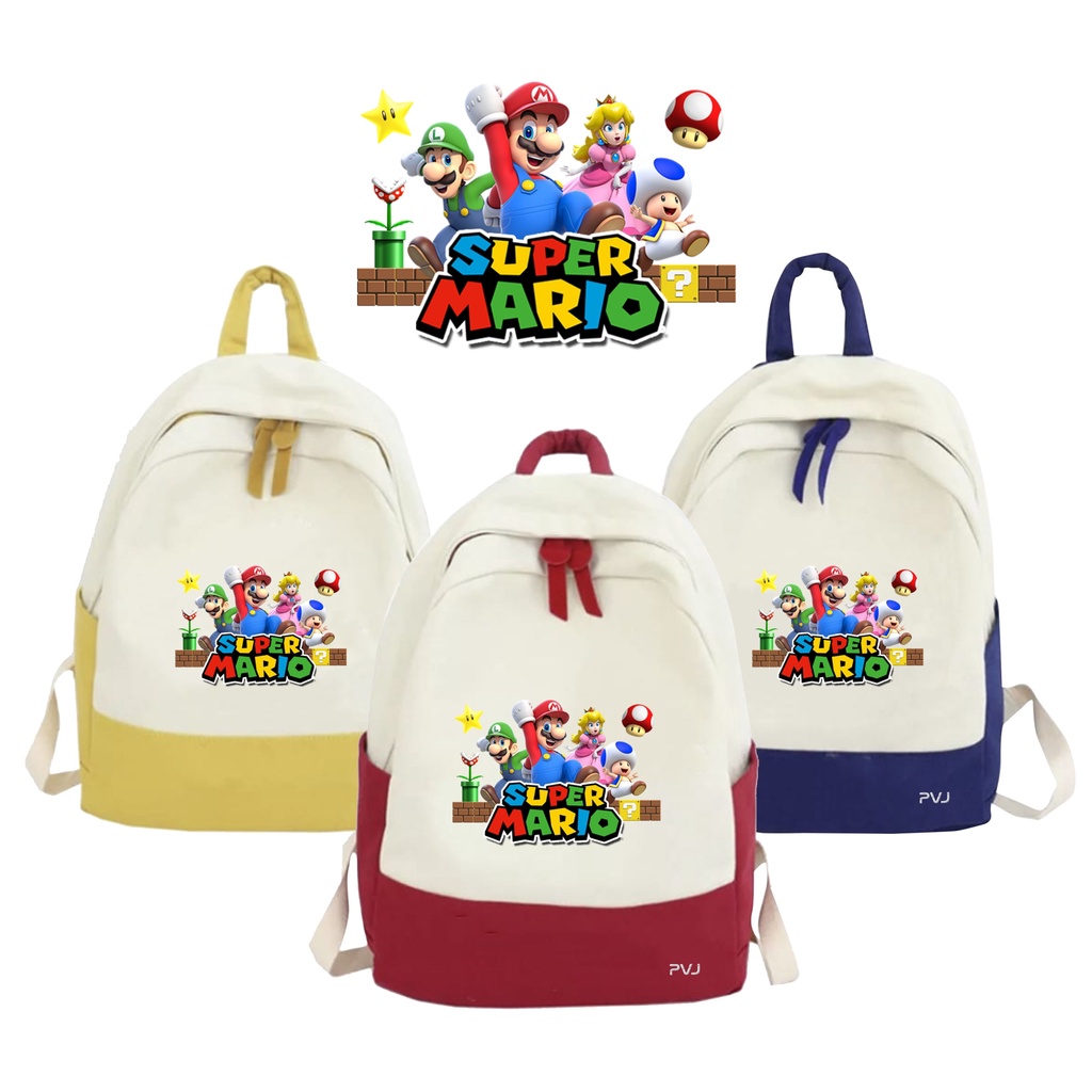 Jual PVJ - Tas Super Mario bros Ransel Anak Sekolah Kids backpack ...