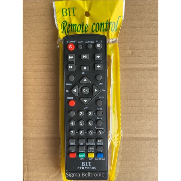 Jual Remote Set Top Box STB universal Evercoss, Luby, Advance, Pioline ...