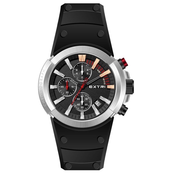 Jual New EXTRI Watch Original X6058 Chronograph Water Resistant Include Exclusive Container Box ...