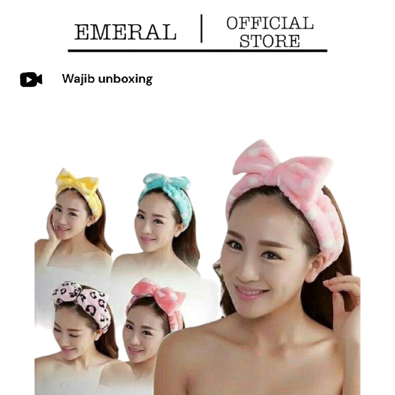Jual Emeral_bandana handuk / bandana facial / bandana mandi | Shopee ...