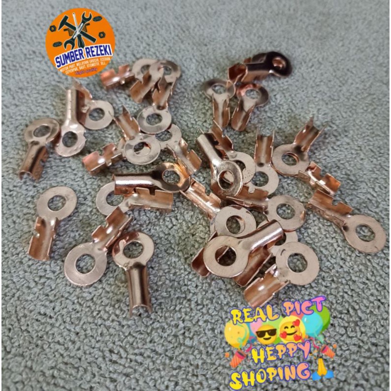 Jual Skun Sekun aki bulat Tembaga Murni 100% M6 dan M5 untuk motor dan ...