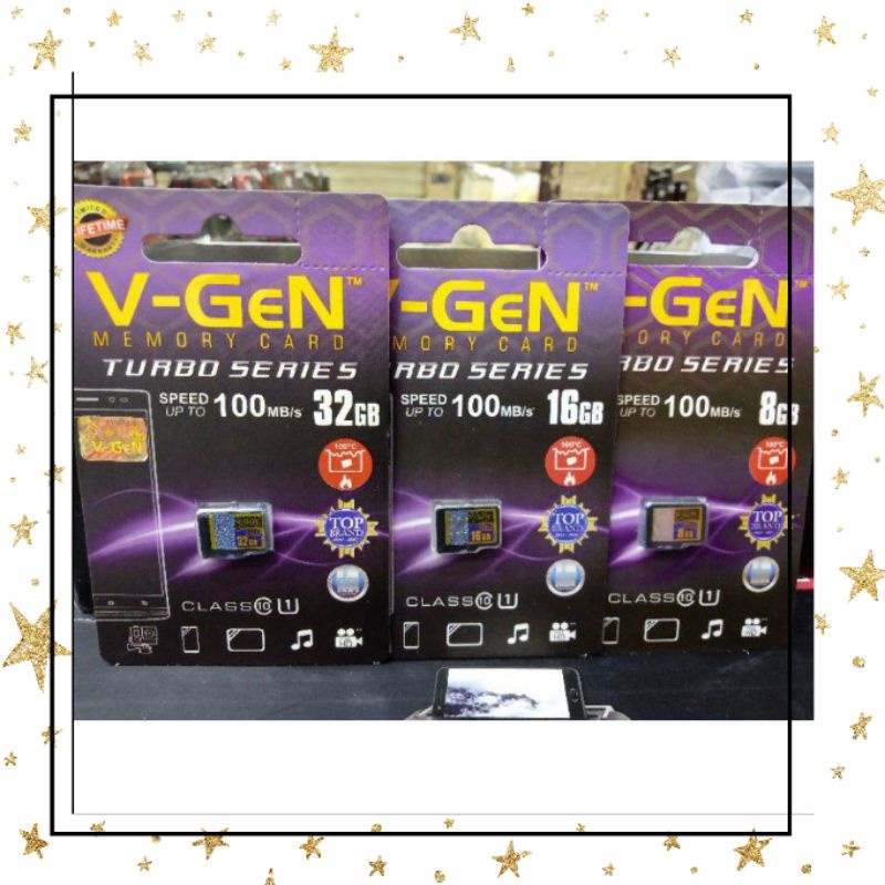 Jual MEMORY CARD V-GEN 8GB , 16GB , 32GB , 64GB , 128 GB CLASS 10 TURBO ...
