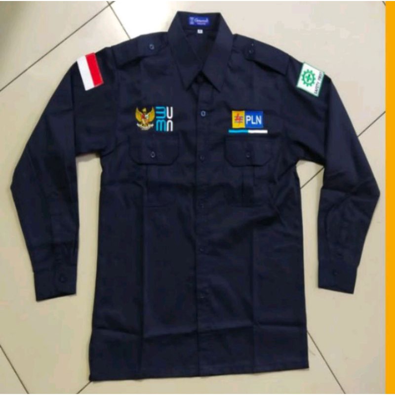 Jual kemeja PDH BUMN PLN lengan panjang | Shopee Indonesia