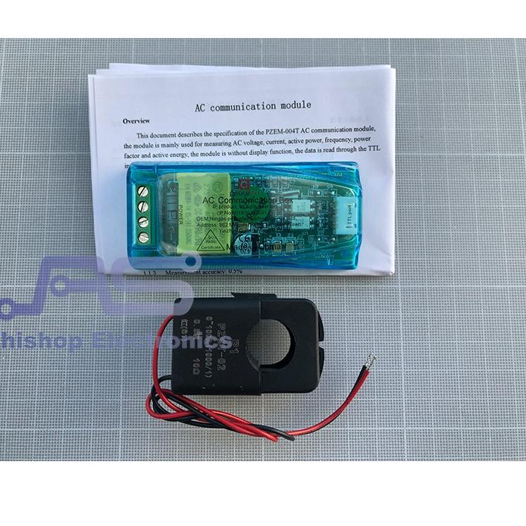 Jual Peacefair PZEM-004T with Open CT AC Voltage and Current Monitoring ...