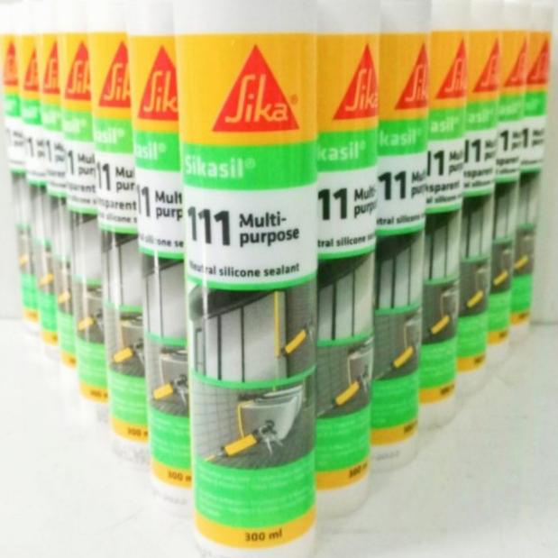 Jual Lem Sika 111/Sikasil 111 Silicone Sealant Neutral Food Grade 300ml - Grey | Shopee Indonesia