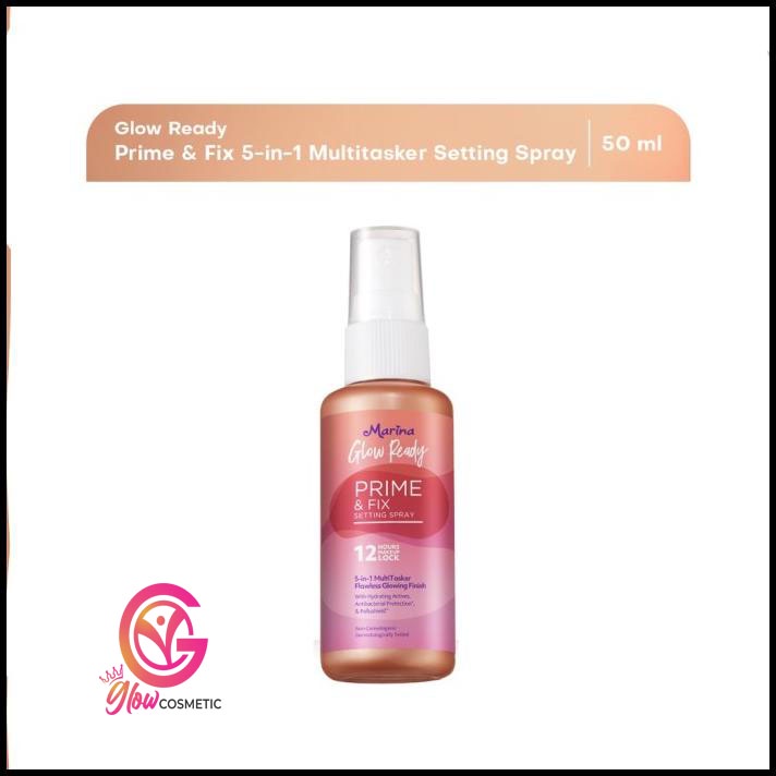 Jual MARINA GLOW READY PRIME & FIX SETTING SPRAY 50ML | Shopee Indonesia