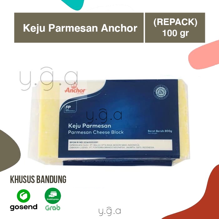 Jual ANCHOR Keju Parmesan (REPACK) 100gr / Parmesan Cheese | Shopee ...