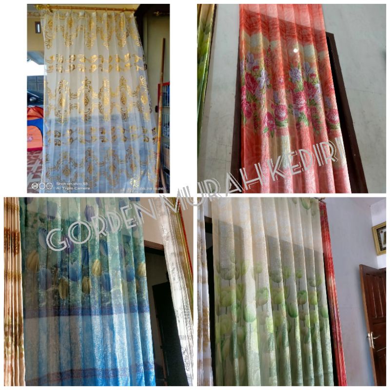 Jual Vitrage/vitrase import/vitrase printing premium | Shopee Indonesia