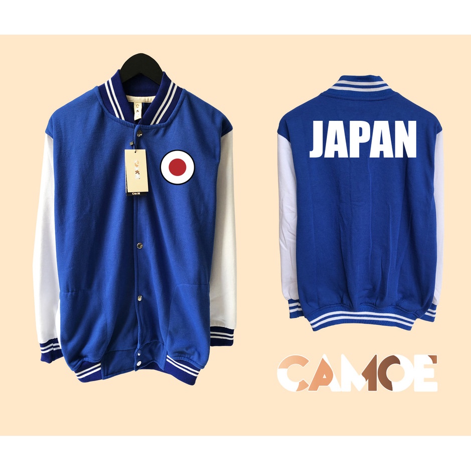 Jual Jaket Varsity Premium CAMOE Japan Flag Bendera Jepang | Shopee ...