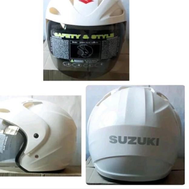 Jual helm suzuki half face fu | Shopee Indonesia