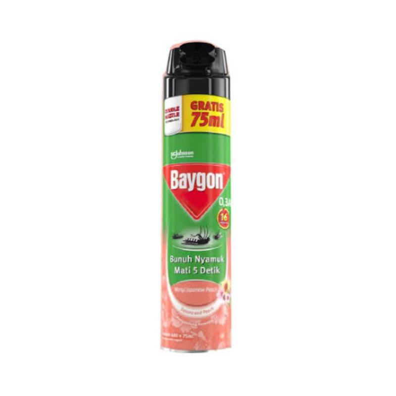 Jual Baygon aerosol Japanese peach 600ml | Shopee Indonesia
