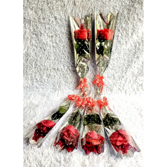 Jual bunga mawar satu tangkai premium,bunga mawar artificial | Shopee ...