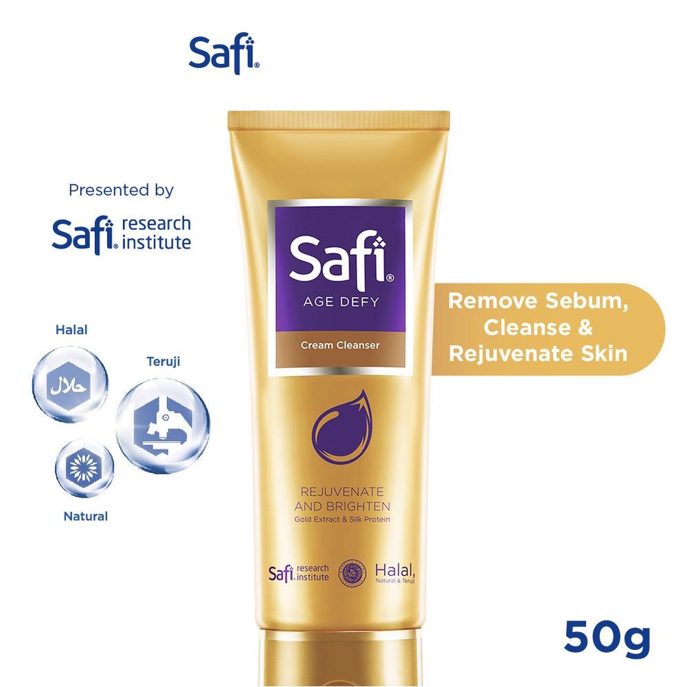 Jual Safi Age Defy Cream Cleanser 50 gr / 100 gr | Shopee Indonesia
