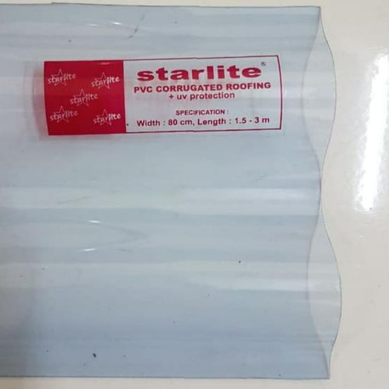 Jual Fiber gelombang + UV protection 2.4m / Atap fiber gelombang pvc ...