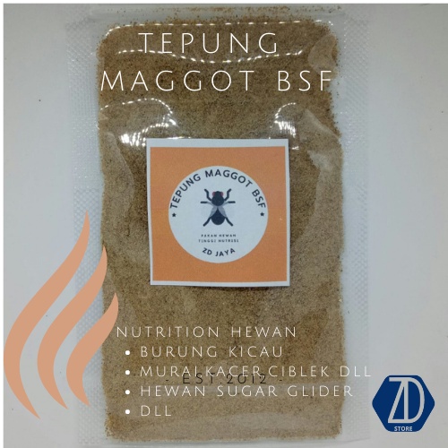 Jual Tepung Maggot BSF Fresh Makanan Burung Kicau/Hamster/Sugarglider ...