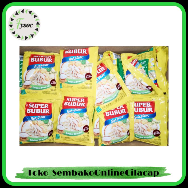 Jual SUPER BUBUR BURYAM INSTAN ( 22 GR X 10 SACHET ) | Shopee Indonesia