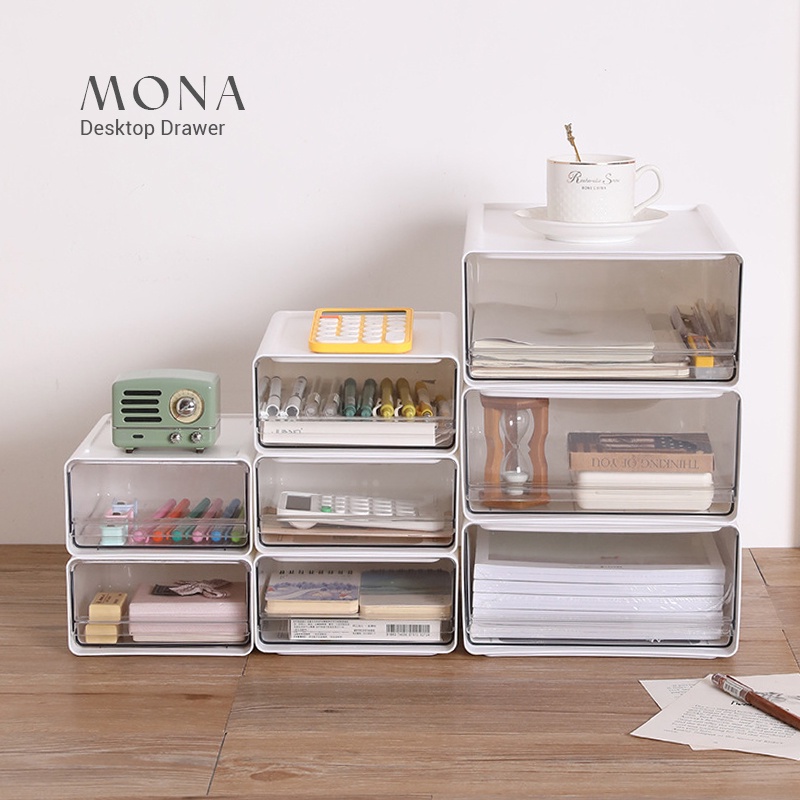 Jual APHOME Laci Penyimpanan Desk Drawer Storage Box Stackable Kotak ...