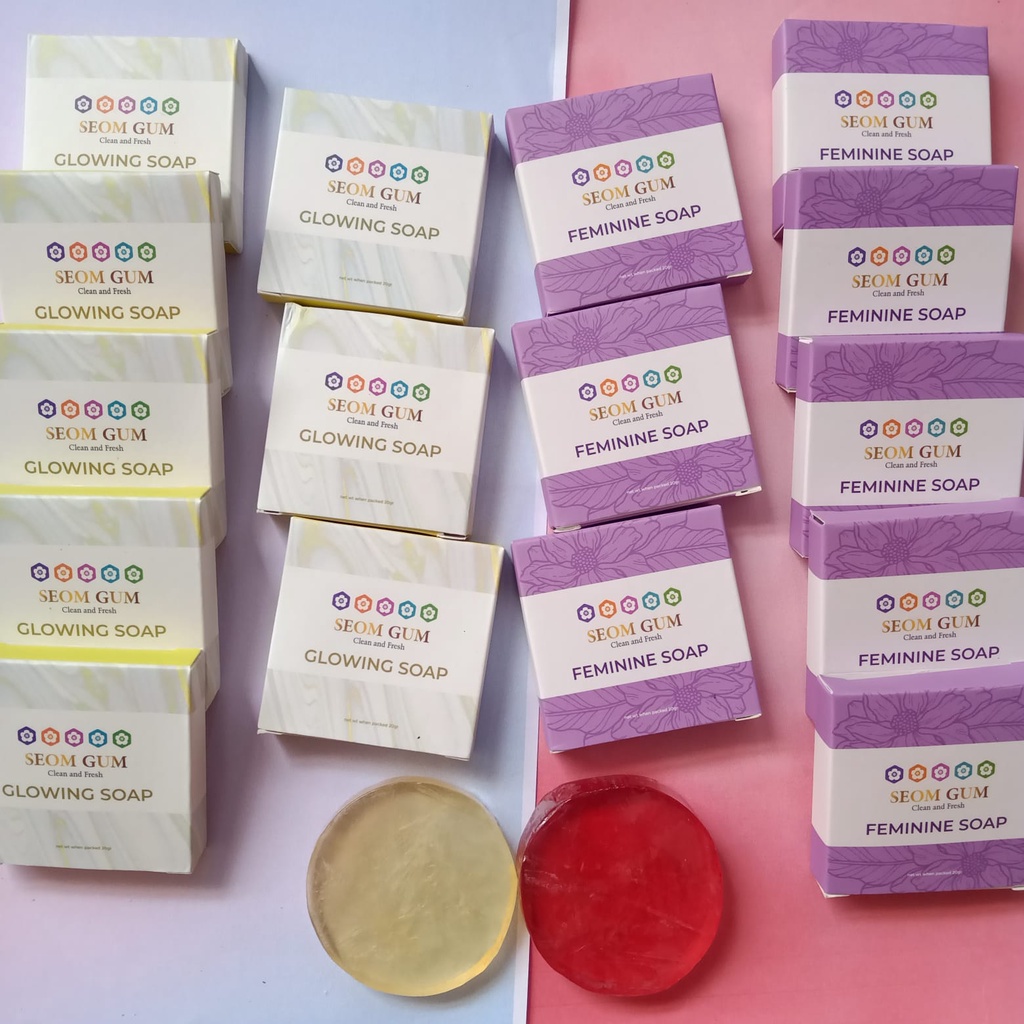 Jual SABUN SEOM GUM GLOWING / SEOM GUM FEMININEN 1 BOX ISI 25 PCS ...