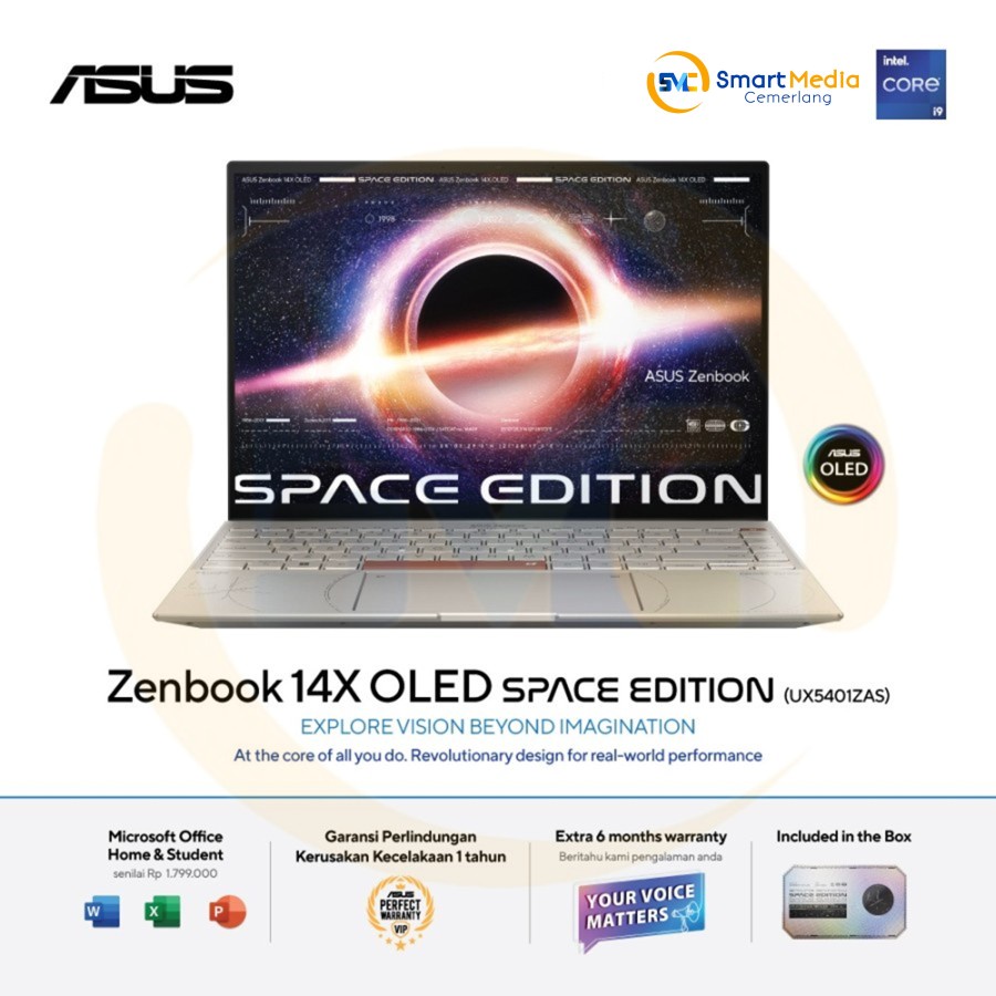 Jual ASUS ZENBOOK 14X OLED SPACE EDITION UX5401ZAS - I9-12900H - 32GB ...