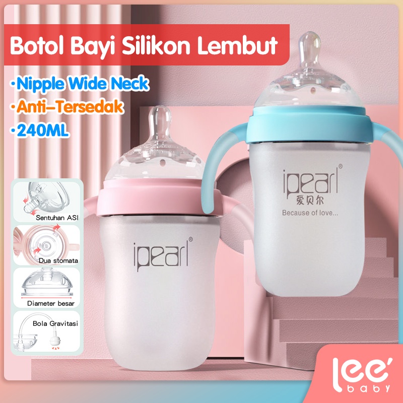Jual 【Botol susu silikon】LEE Botol silikon perangkat penyapihan bayi ...