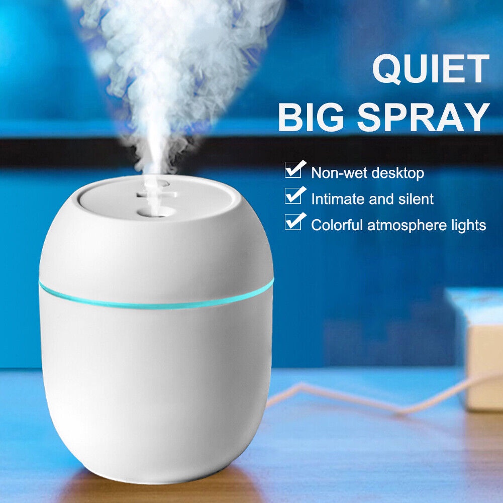 Jual Humidifier Diffuser + Lampu TIdur Cantik USB Mini Air Purifier ...