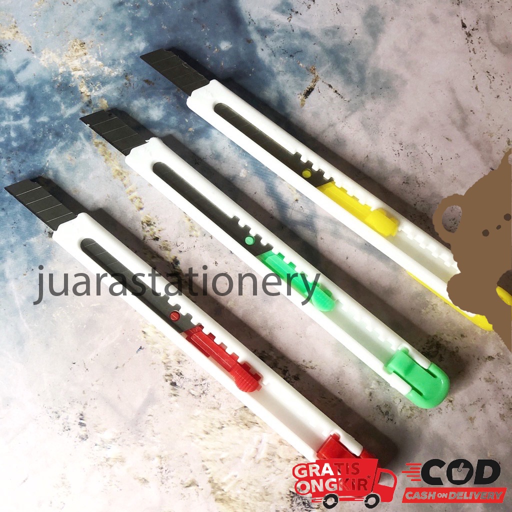 Jual 1401 - Cutter Renteng Kecil / Cutter / Silet / Pemotong Kertas ...