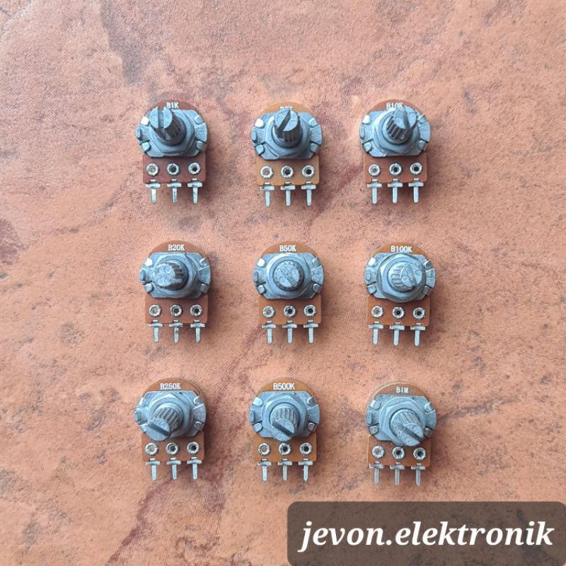 Jual Potensiometer A Plus Potensio Mono A+ 1K 5K 10K 20K 50K 100K 250K ...