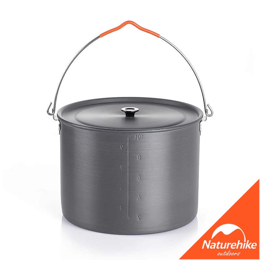 Jual Naturehike NH19CJ003 Cooking Pot 10L With Handle Panci Nesting ...