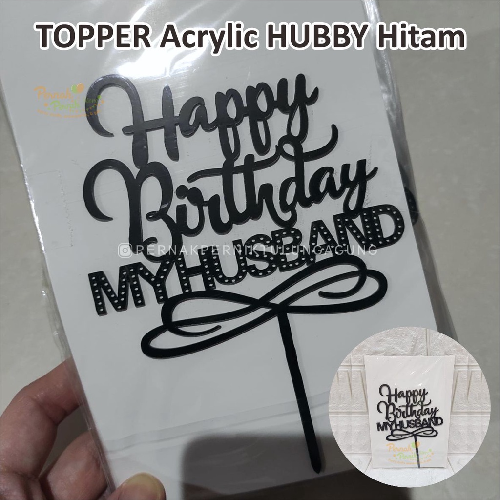 Jual Topper Kue Acrylic - Happy Birthday, Happy Wedding, Happy ...