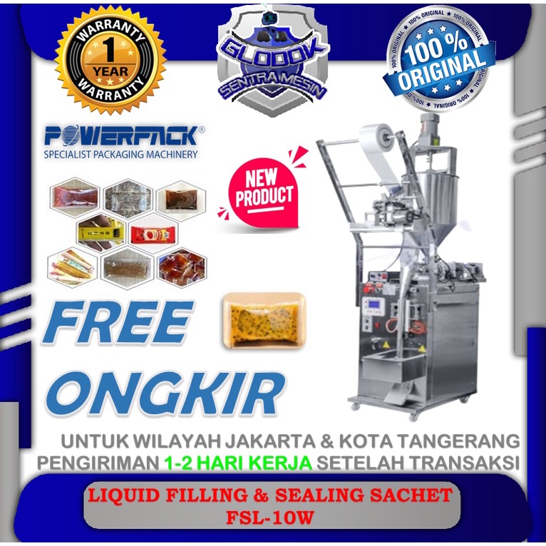 Jual Mesin Packing/Kemas Sachet Otomatis Sambal Pasta FSL-10W POWERPACK ...