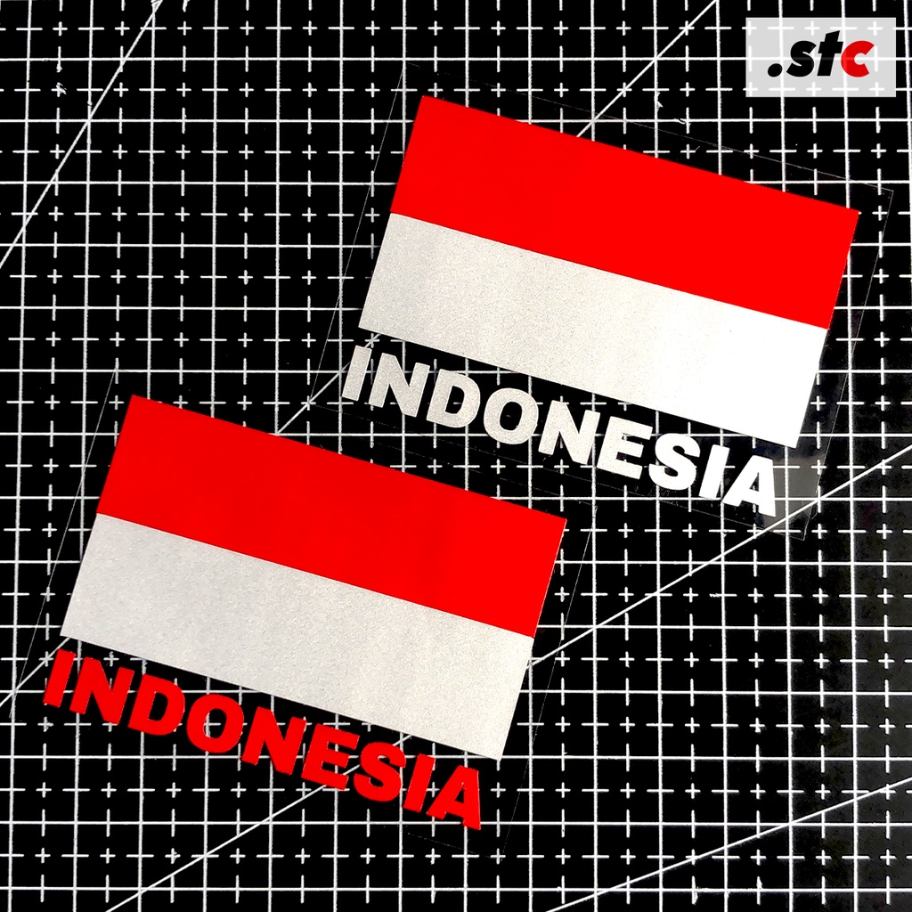 Jual (isi 04) Cutting Stiker Bendera Indonesia 7 x 5 CM Stiker Bendera ...