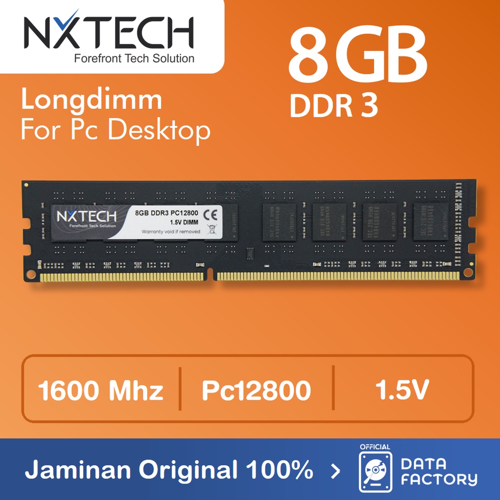 Jual RAM PC NXTECH DDR3 8GB PC12800 / 1600Mhz 1.5v MEMORY KOMPUTER LONGDIMM | Shopee Indonesia