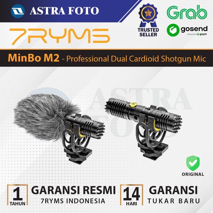 Jual 7RYMS MinBo M2 - Professional Dual Cardioid Shotgun Microphone ...