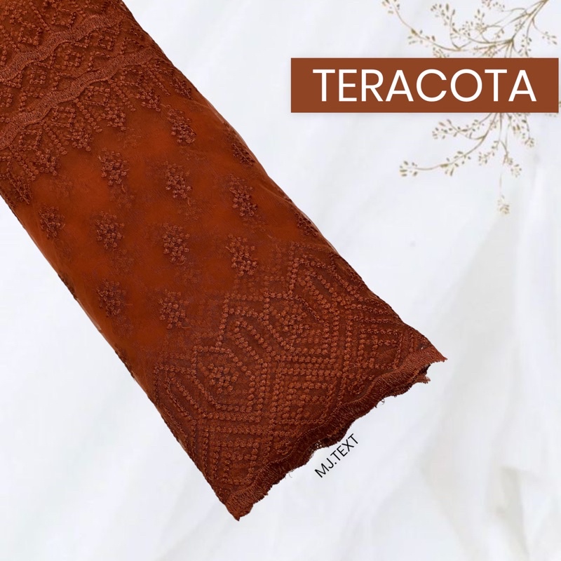 Jual KAIN KEBAYA TILE MOTIF SAPTO BROKAT EMBROIDERY ETNIK 1/2 METER ...