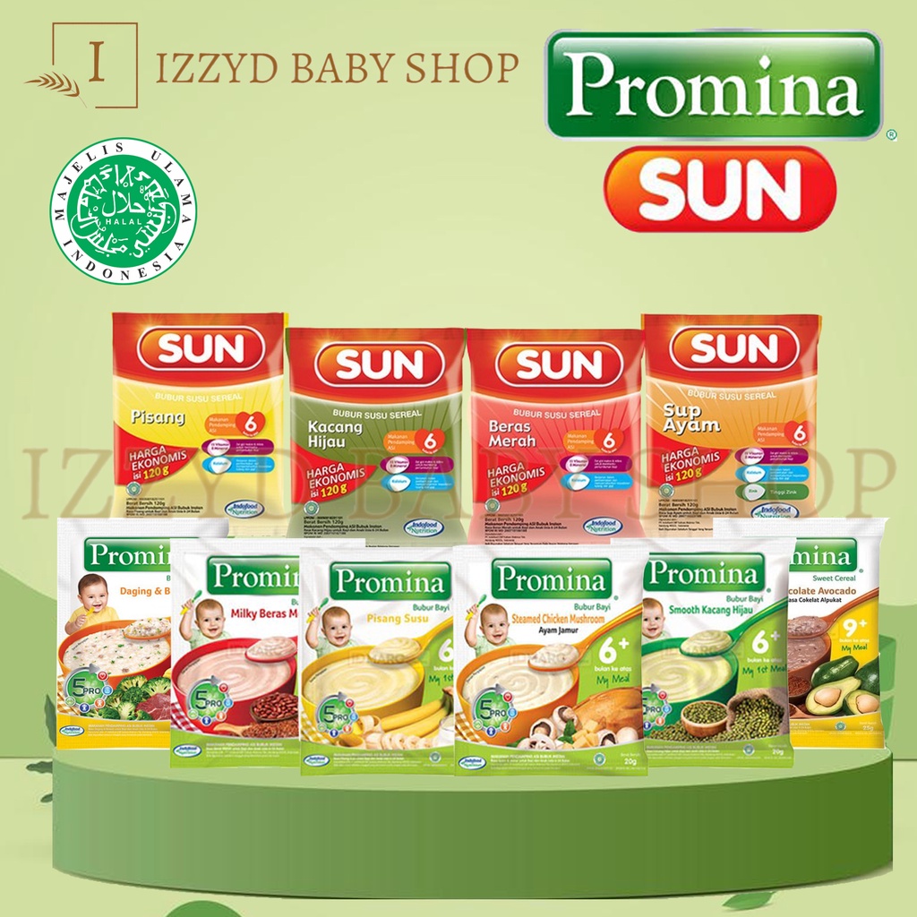 Jual Sachets Promina sun Bubur Bayi sachet 20 g x 1 Pcs baby cereal ...