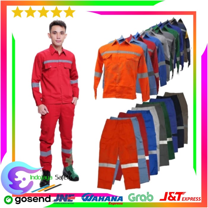 Jual Wearpack Safety Setelan Baju Celana - Baju Safety Seragam Kerja ...