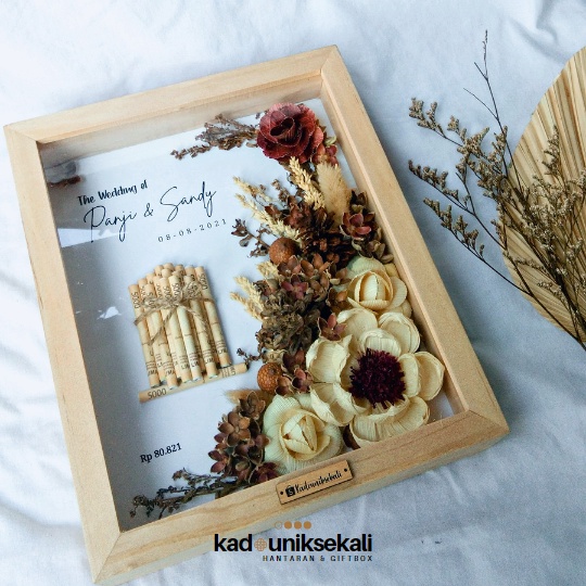 Jual Bingkai Mahar Full Rustic / Bingkai Mahar Uang / Frame Mahar ...