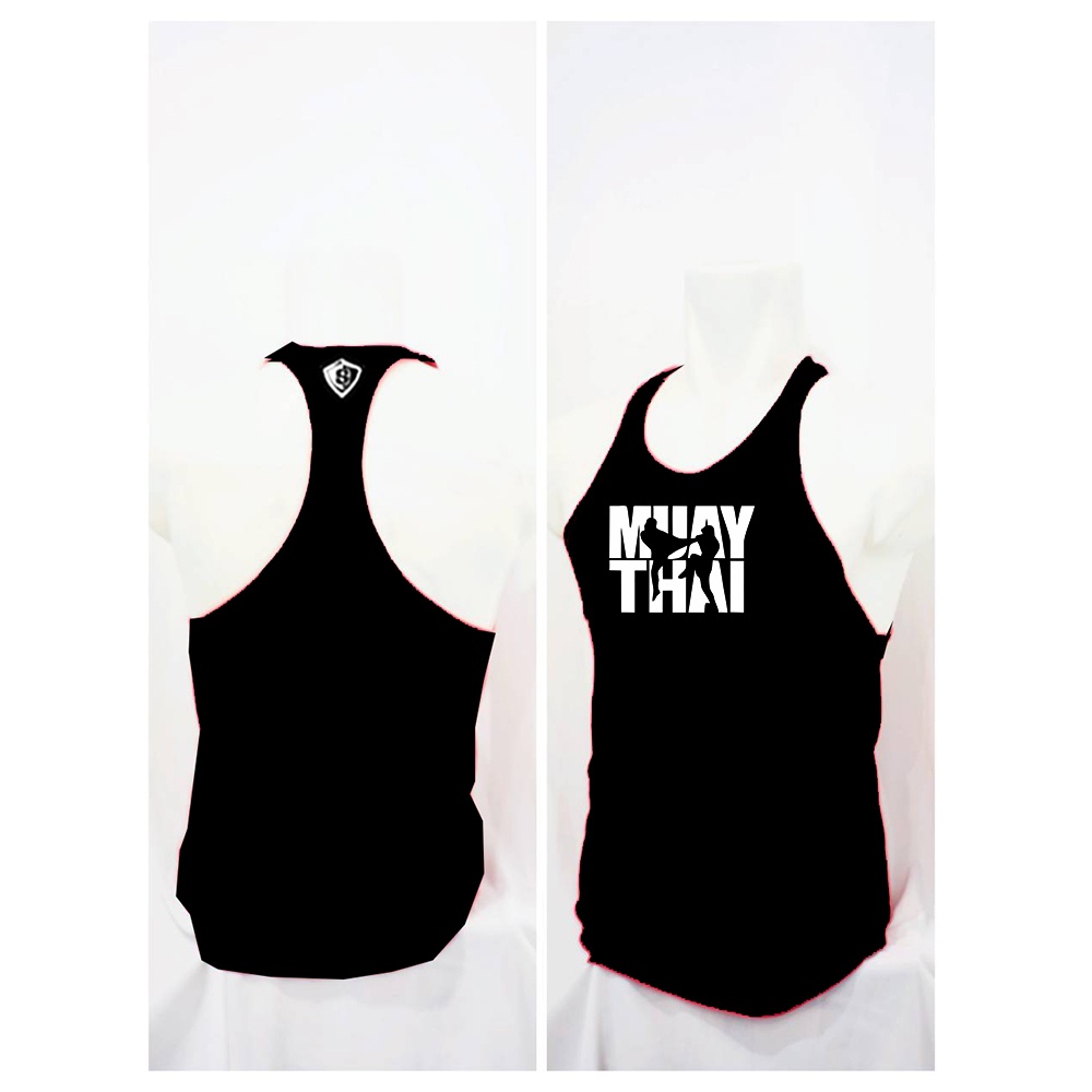 Jual Singlet Gym Fitnes singlet hitam combed Sport MMA merah | Shopee ...