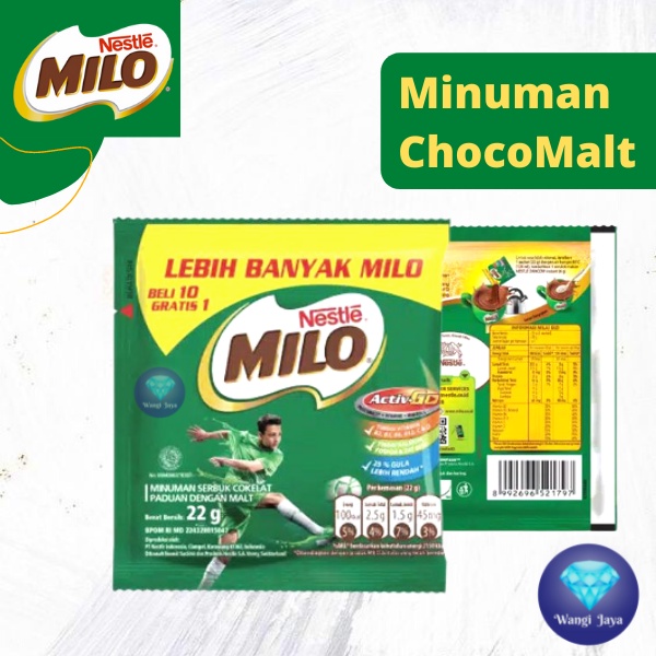 Jual Milo Active Go Renceng Kemasan Baru Sachet 11 @ 22 gram | Shopee ...