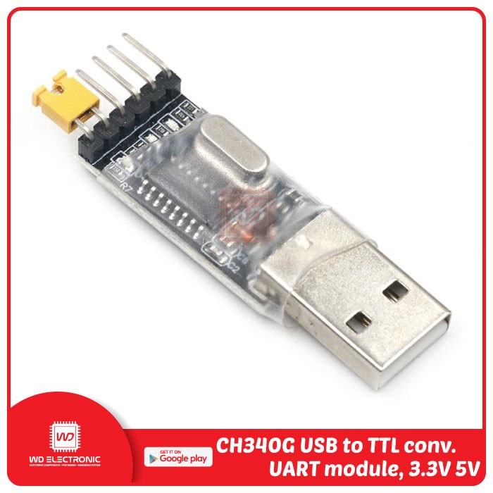 Jual USB to TTL CH340G USB to TTL converter UART module CH340 SASLUN ...