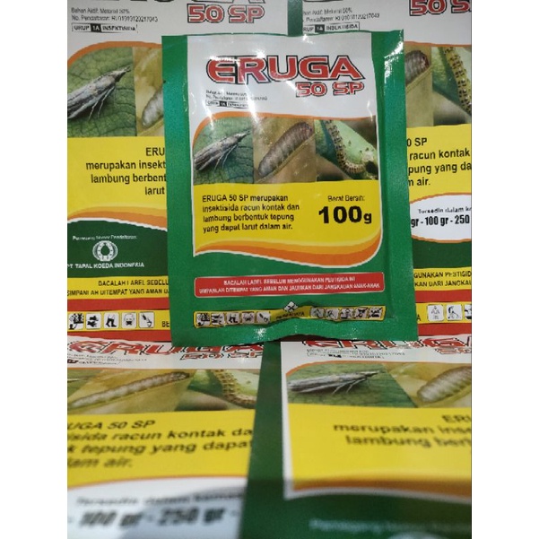 Jual Insektisida ERUGA 50WP 100G metomil 50% lannate siping danke | Shopee Indonesia