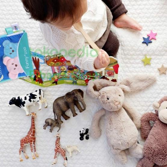 Jual Mainan Softbook Buku Kain Bayi Edukasi Busy Soft Book / First Book ...
