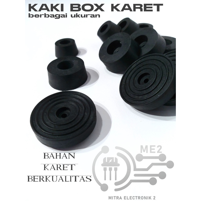 Jual Kaki Box Karet Power Amplifier Alas Box Bulat kecil Sedang besar ...